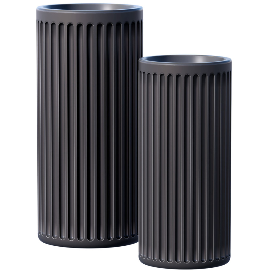 Decorative Fluted Tall Outdoor Vase Urn Pot Set 3D Model for VRay ...