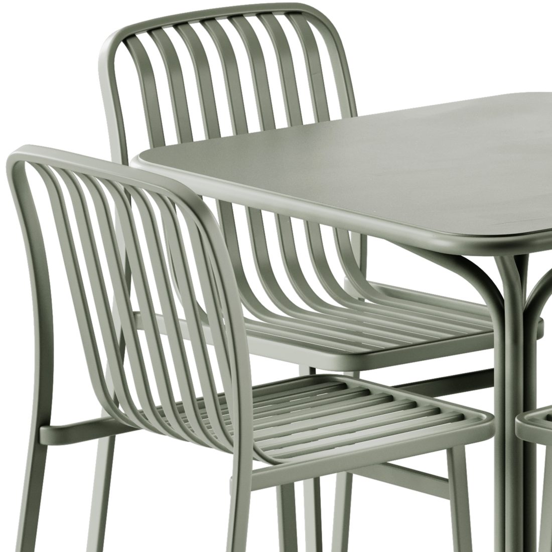 Kano Chair And Jos Square Table By Babel D - 3D Model for Corona