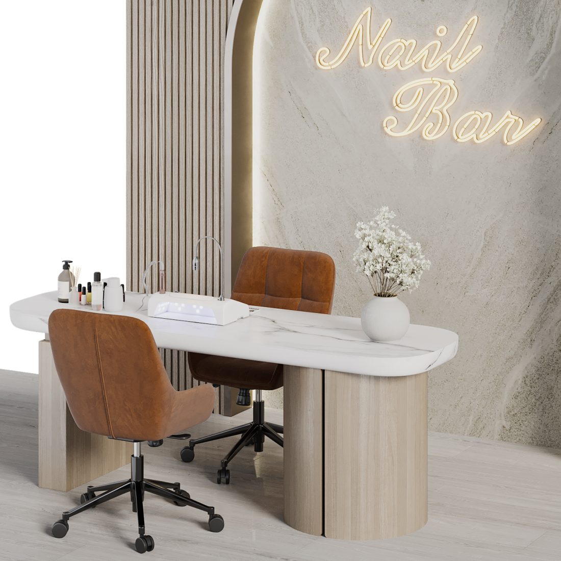 Manicure Area In The Beauty Salon 03 3D Model for VRay, Corona | CGMood