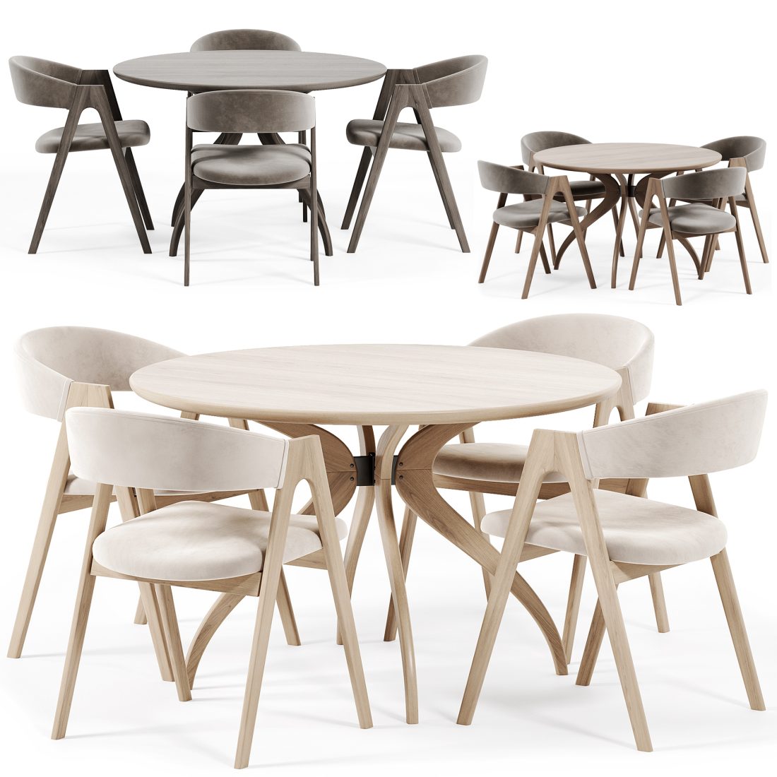 Dublin Chair, Annecy Table 3D Model for Corona | CGMood