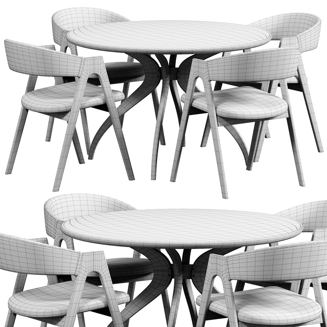 Dublin Chair, Annecy Table 3D Model for Corona | CGMood