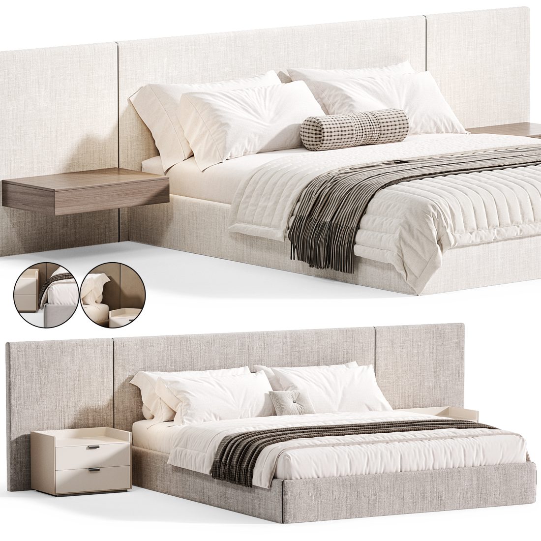 Eros Modern Bed 2024 By Elmalekfurniture 3D Model for Corona | CGMood