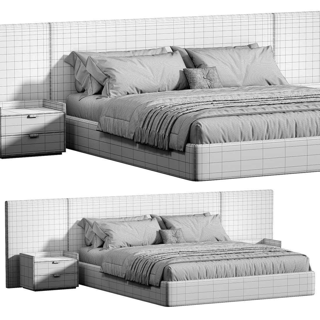 Eros Modern Bed 2024 By Elmalekfurniture 3D Model for Corona | CGMood
