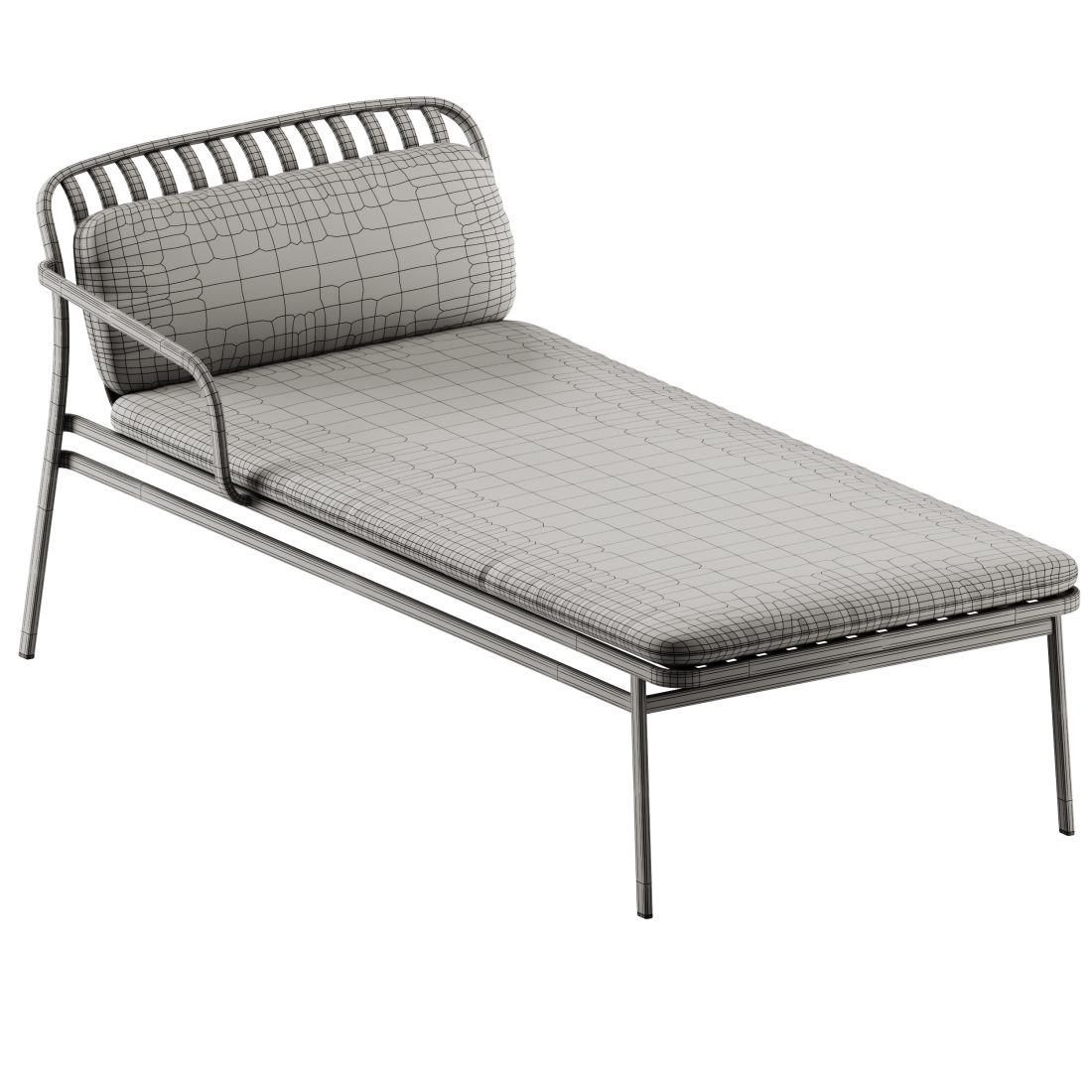 Kano Steel Garden Daybed By Babel D - 3D Model for Corona
