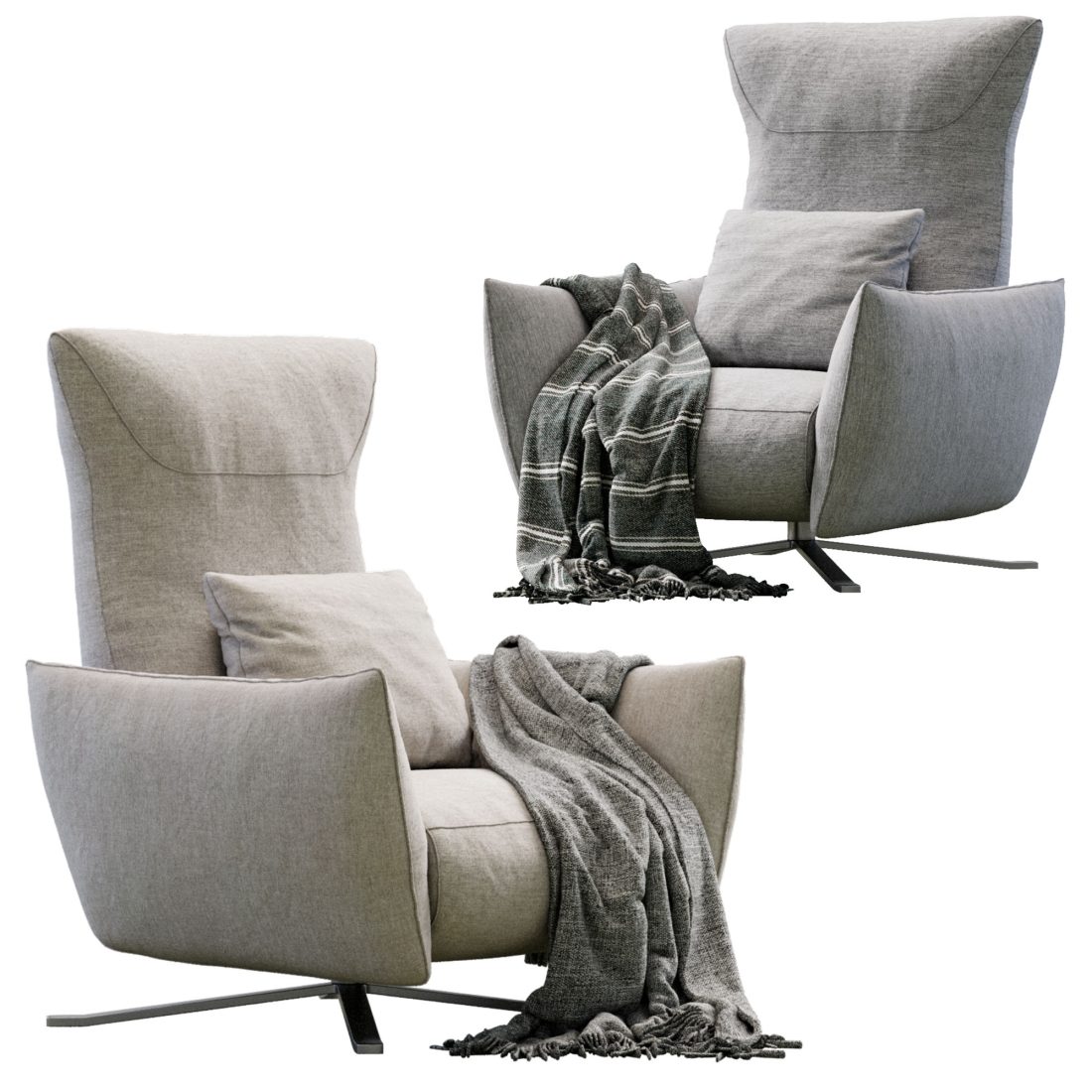 Polse Armchair By Calligaris 3D Model for Corona, VRay | CGMood
