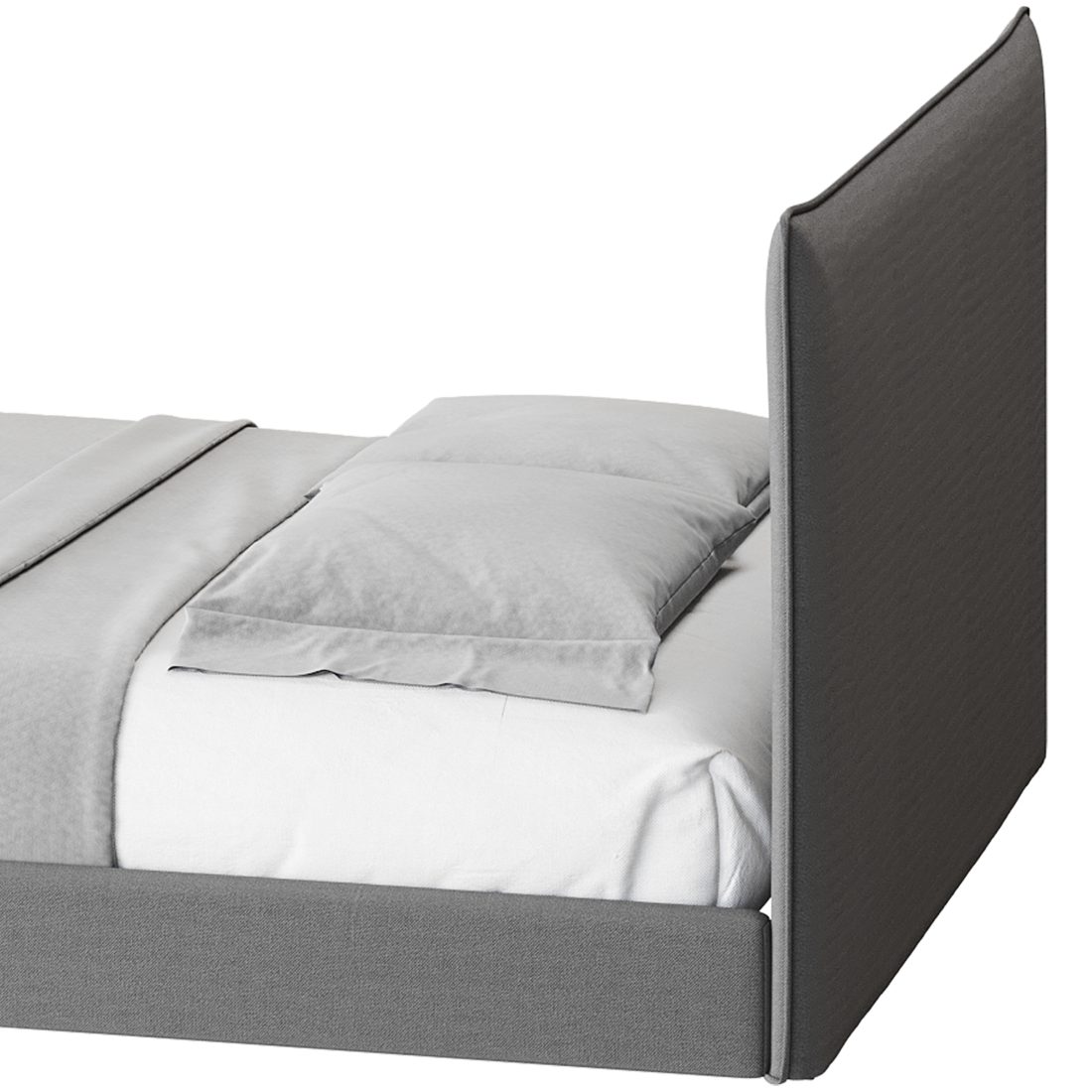 Facade Shadow Velvet Queen Bed 3D Model for Corona | CGMood