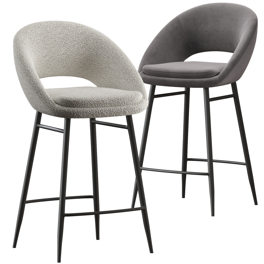 Hewitt Bar Stool - 3D Model for Corona