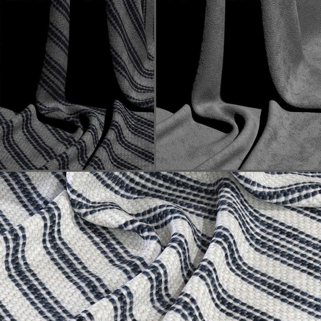 Fabric Collection Foreshore №33 - 3D Model for VRay, Corona