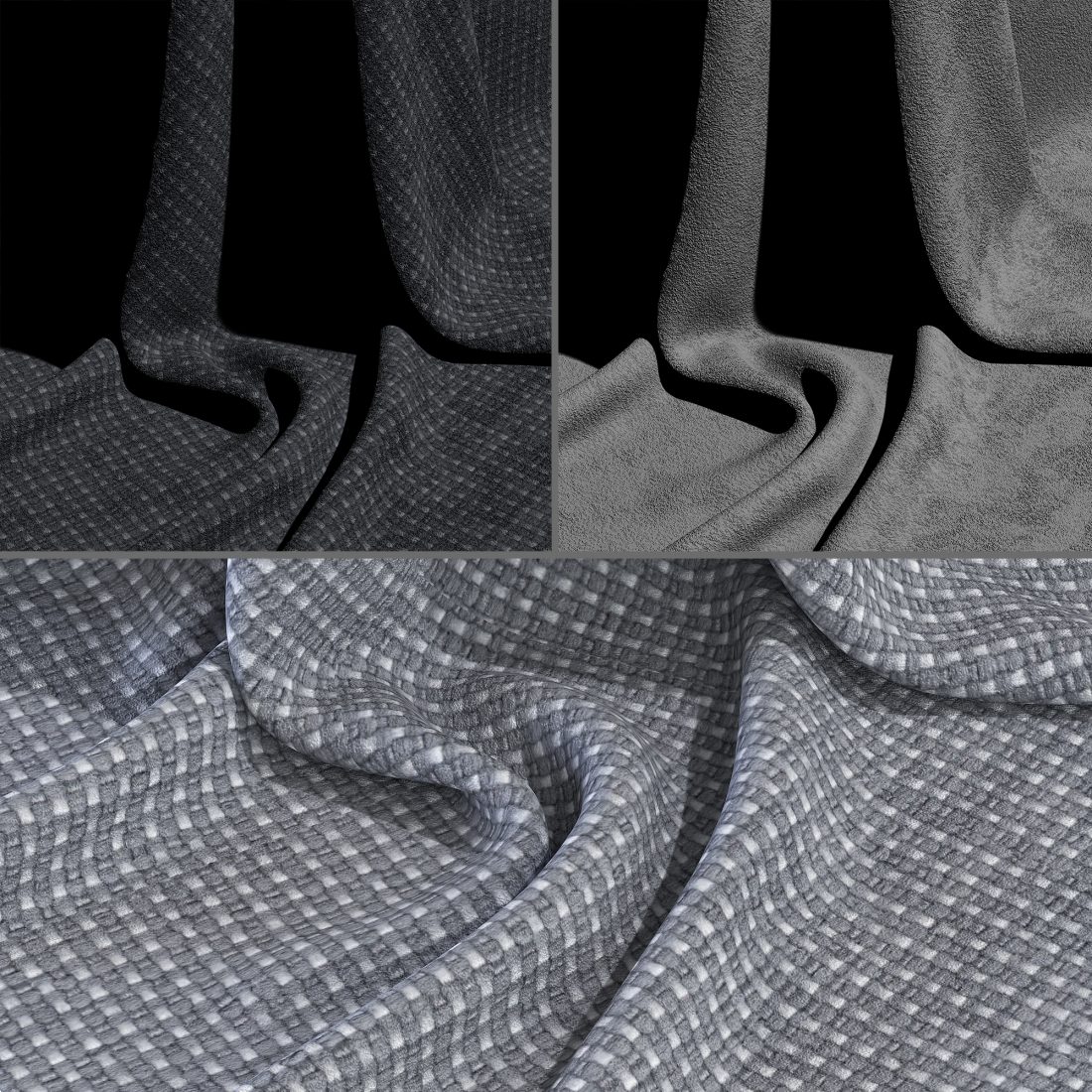Fabric Collection Bamboo No. 35 - 3D Model for VRay, Corona