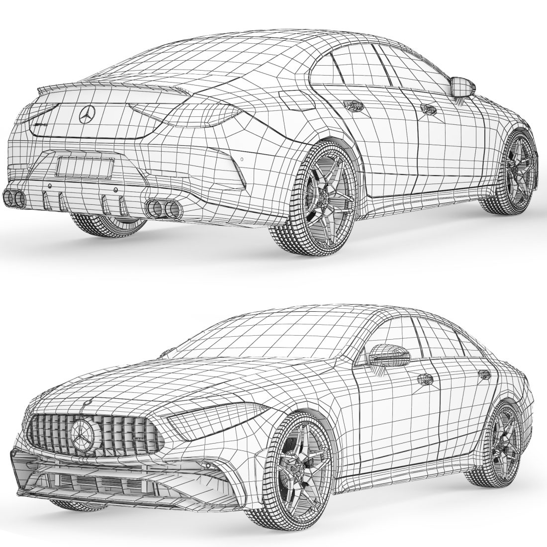 Mercedes-Benz CLA AMG 2022 3D Model for VRay | CGMood
