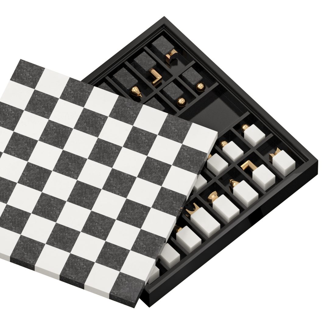 L'objet Chess Set 3D Model for VRay, Corona | CGMood