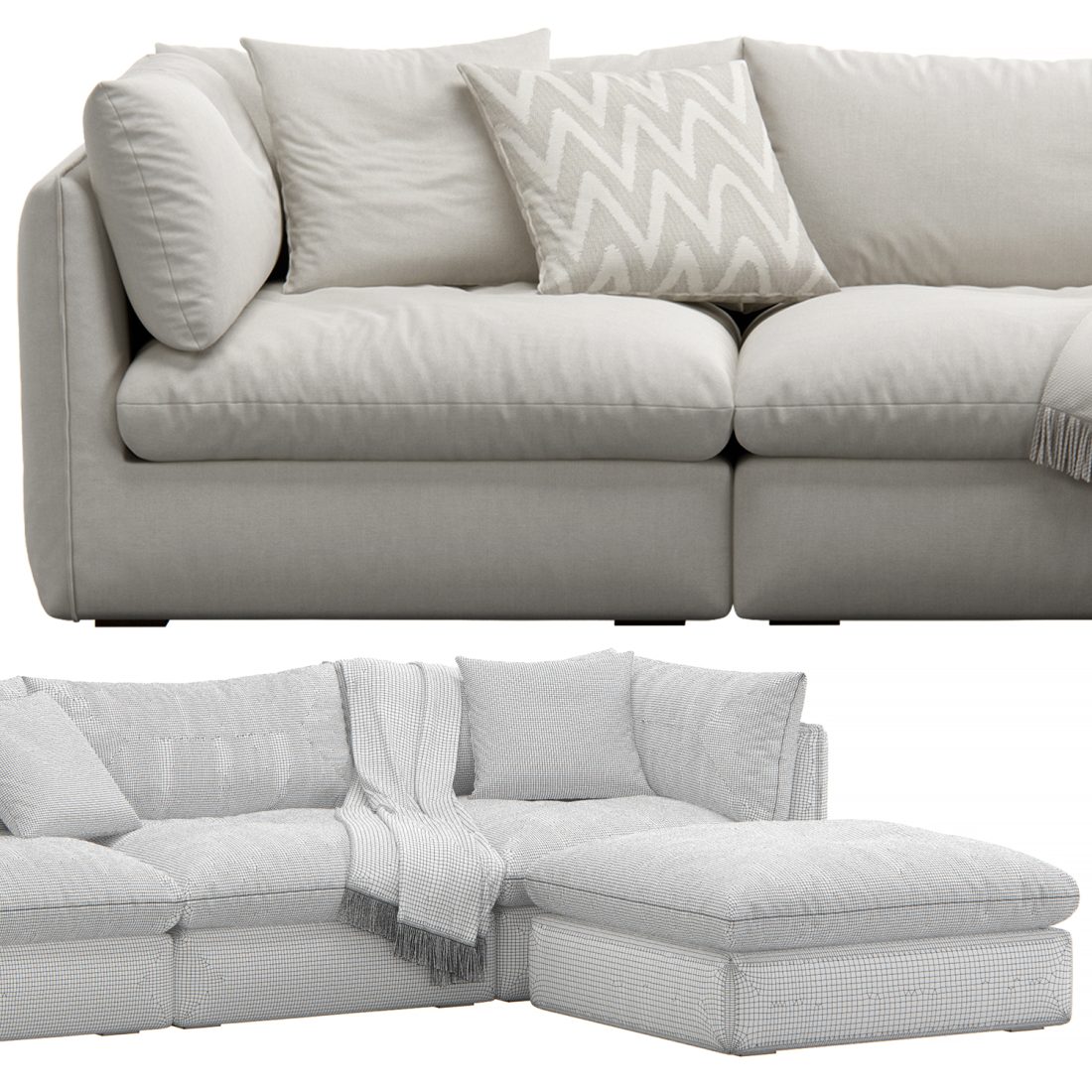 Malo Sofa 3D Model for VRay | CGMood