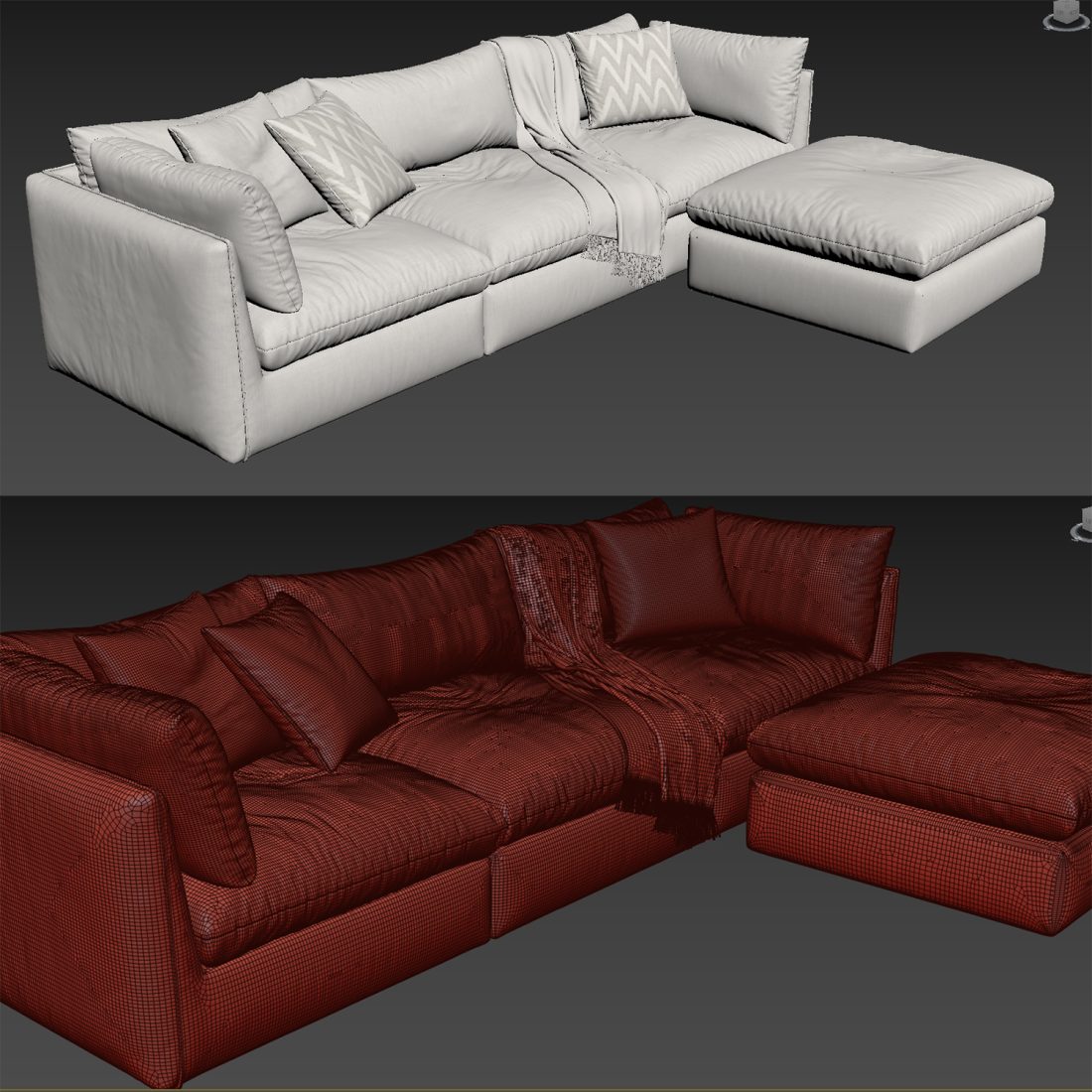 Malo Sofa 3D Model for VRay | CGMood