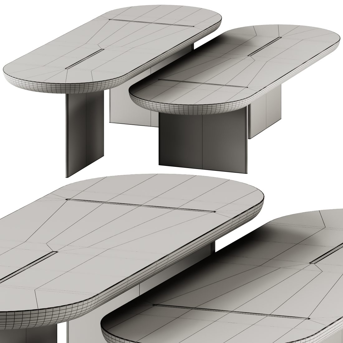 Morica Design Baguette Coffee Table - 3D Model for Corona