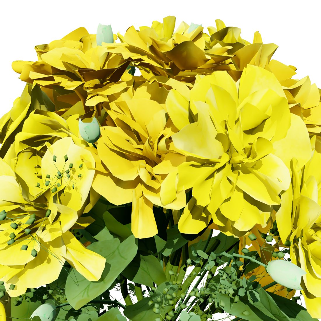 Vibrant Flower Bouquet 3d Model 3D Model for VRay, Corona | CGMood