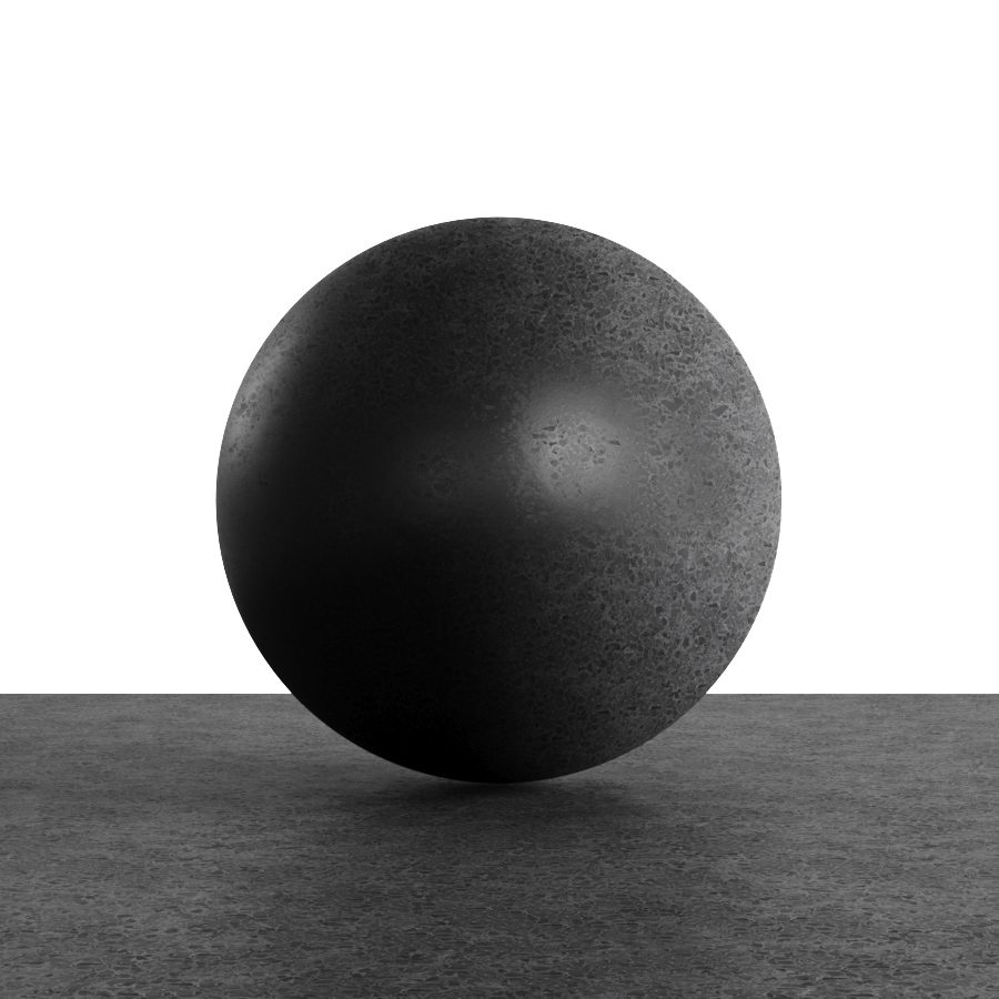 Recycled Plastic Black Matte - 3D Model for Corona