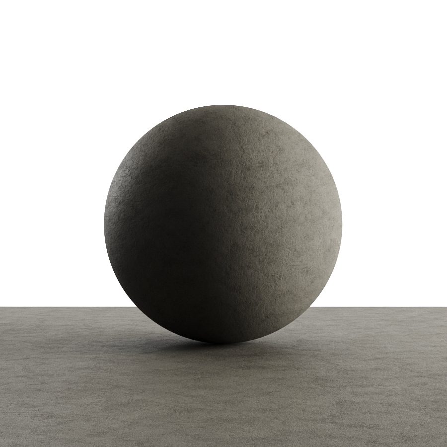 Concrete Plaster Brown Grey - 3D Model for Corona