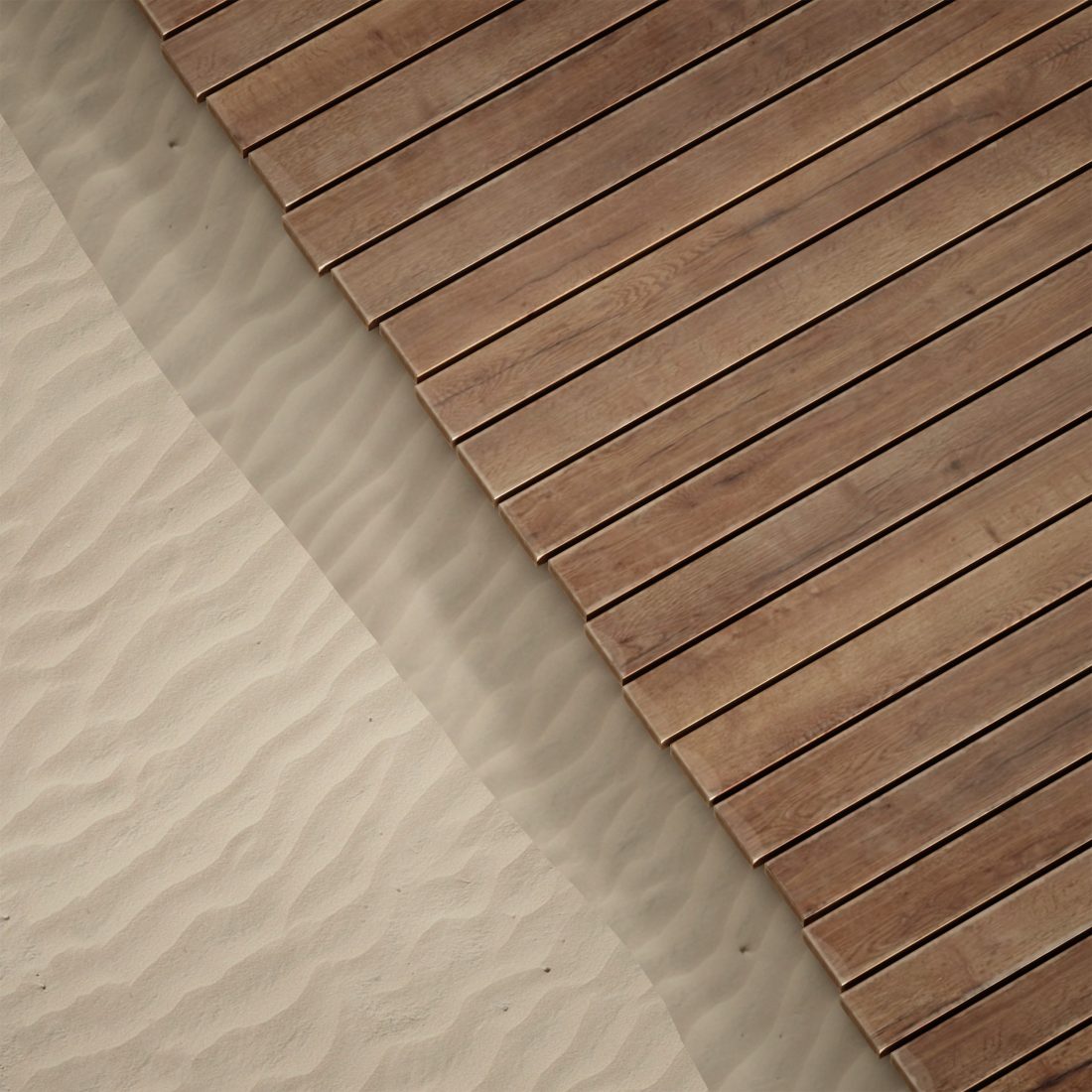 Coastal Beach Wooden Decking Access To The Sea 3D Model for FStorm ...
