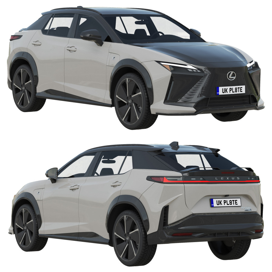 Lexus RZ 550e F-sport 2026 - 3D Model for VRay