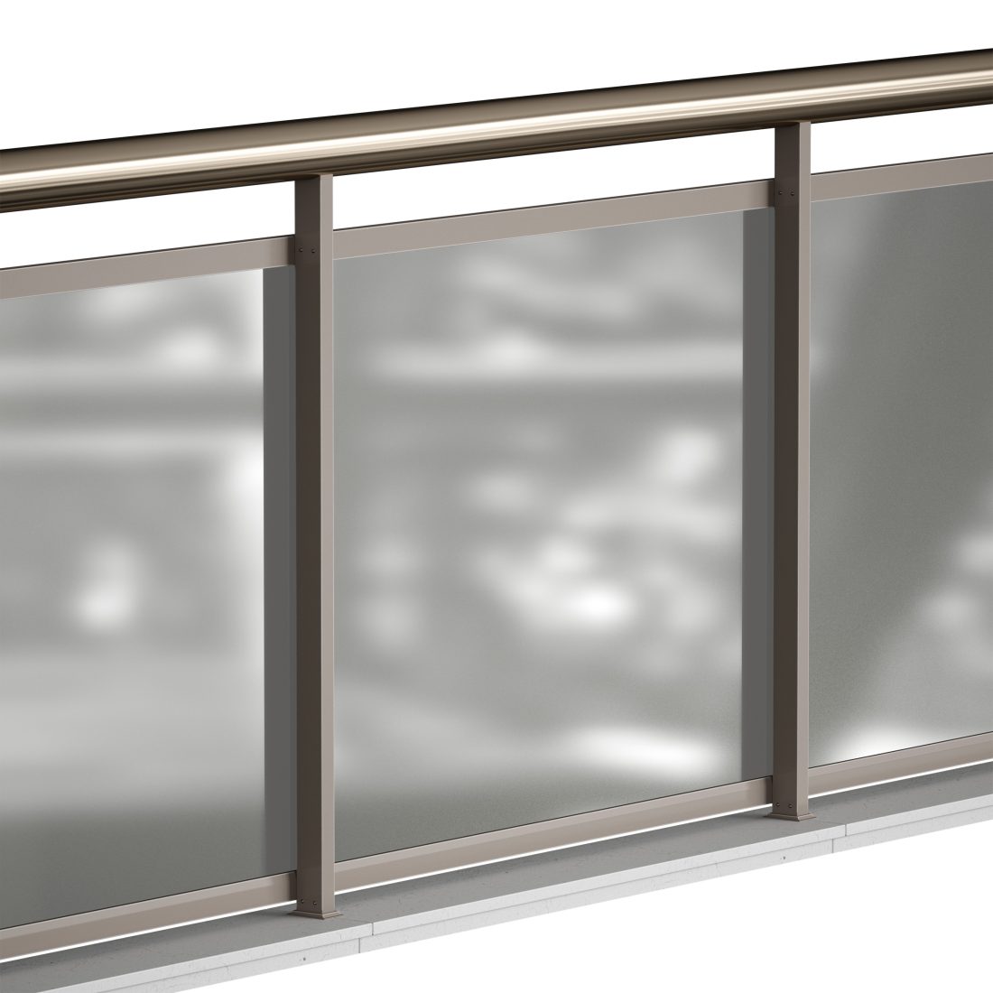 Glass Railing With Handrails 3D Model for FStorm, VRay, Corona | CGMood