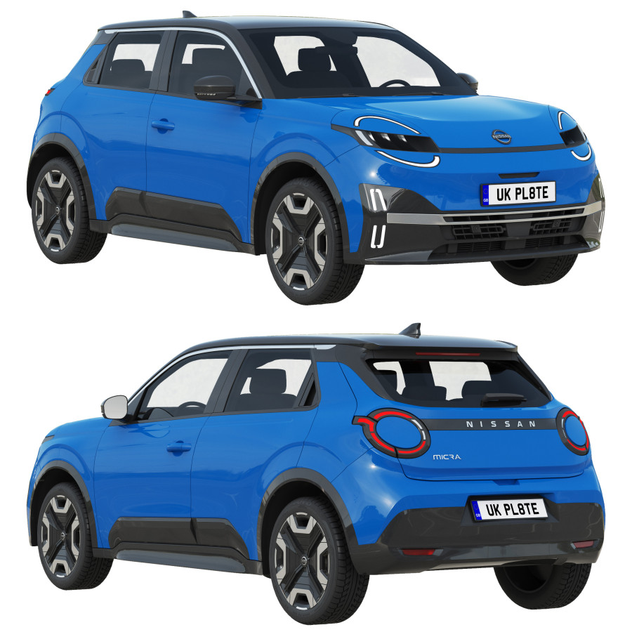 Nissan Micra EV 2026 3D Model for VRay | CGMood