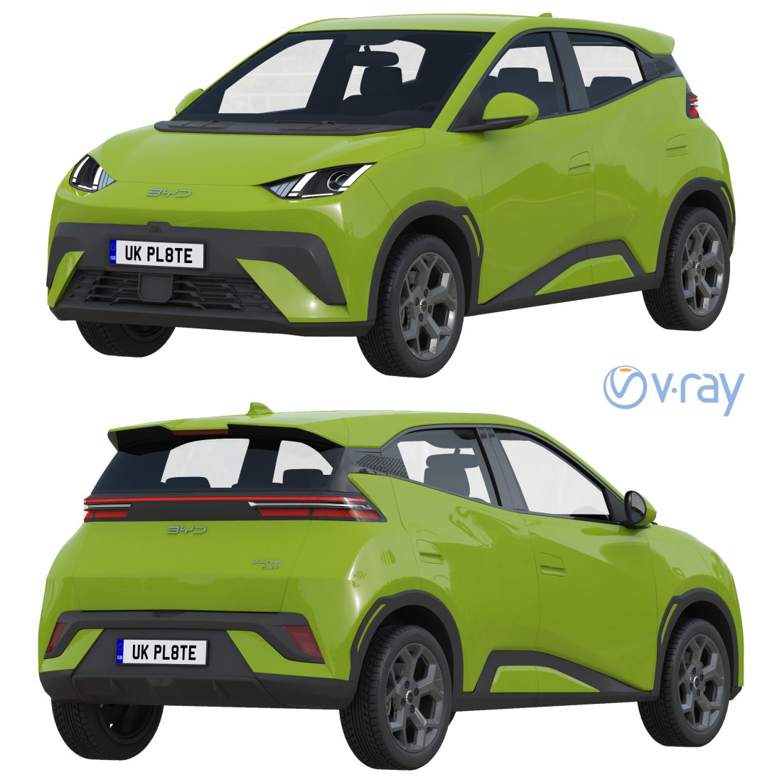BYD Dolphin Surf 2025 3D Model for VRay | CGMood