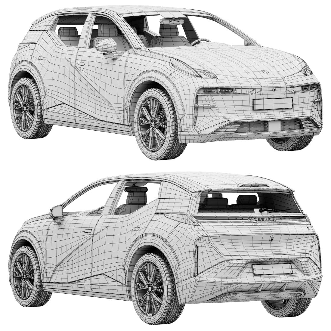 Zeekr X 2024 3D Model for VRay | CGMood