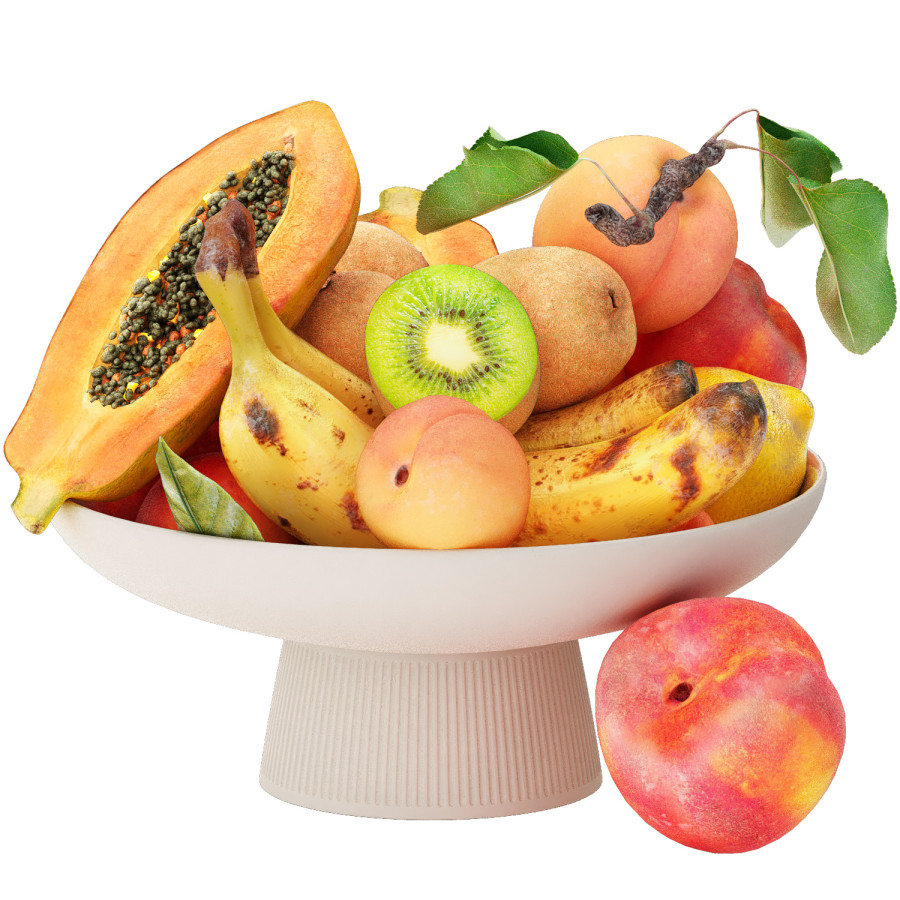 Bowl Of Tropical Fruits 11 3D Model for VRay, Corona | CGMood