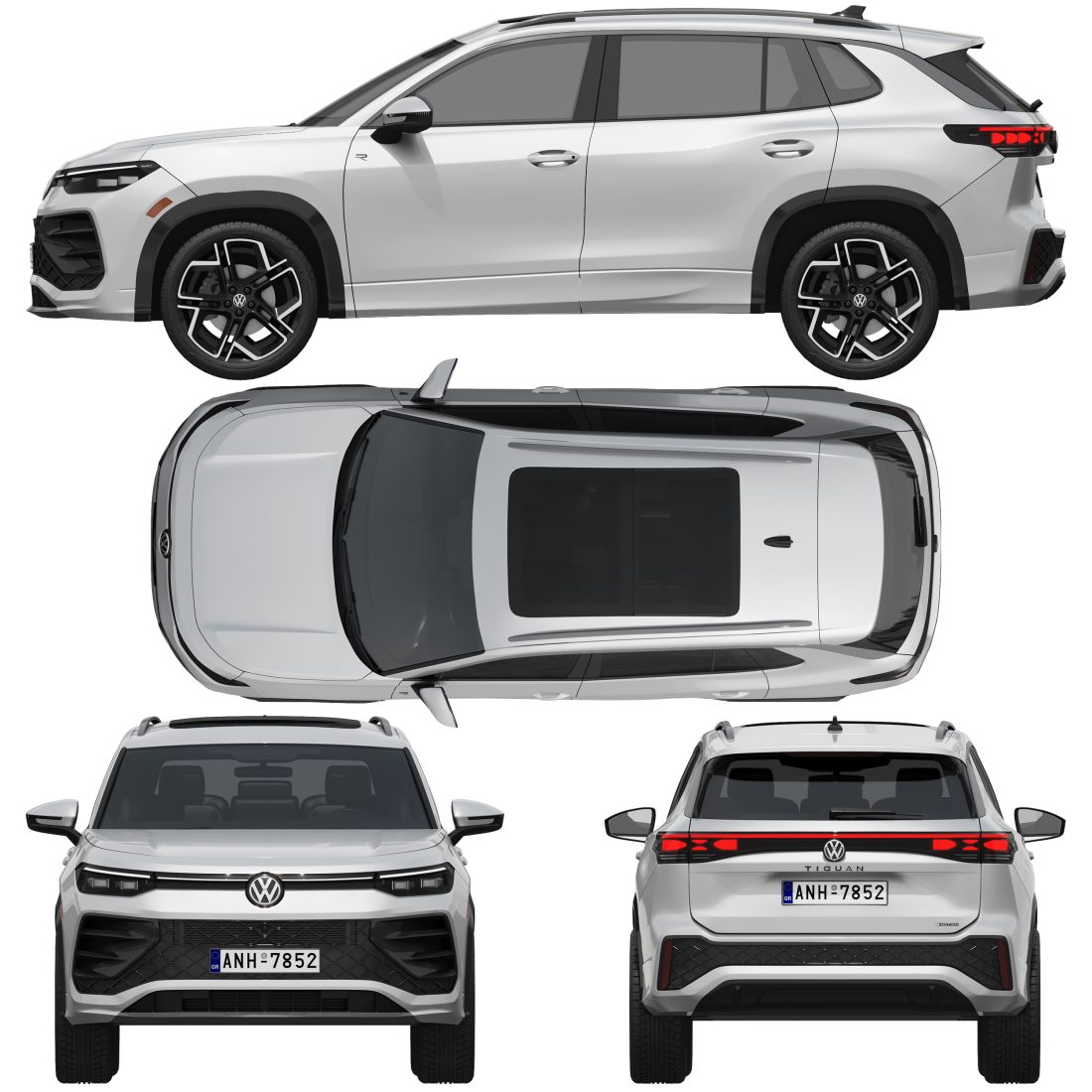 Volkswagen Tiguan R-Line 2026 3D Model for Corona | CGMood