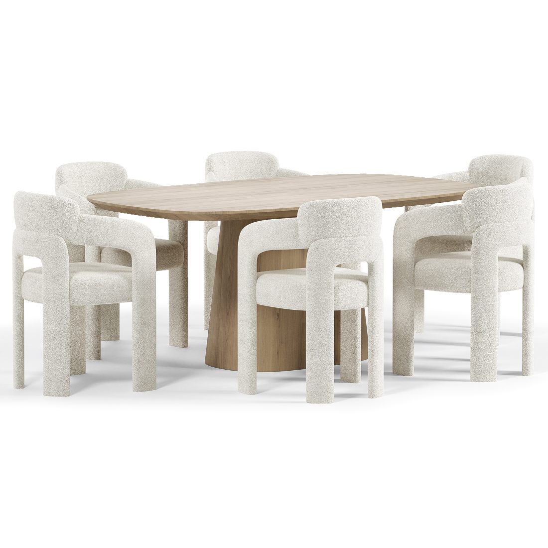 Umi Chair, Shima Dining Table By Barli 3D Model for Corona | CGMood