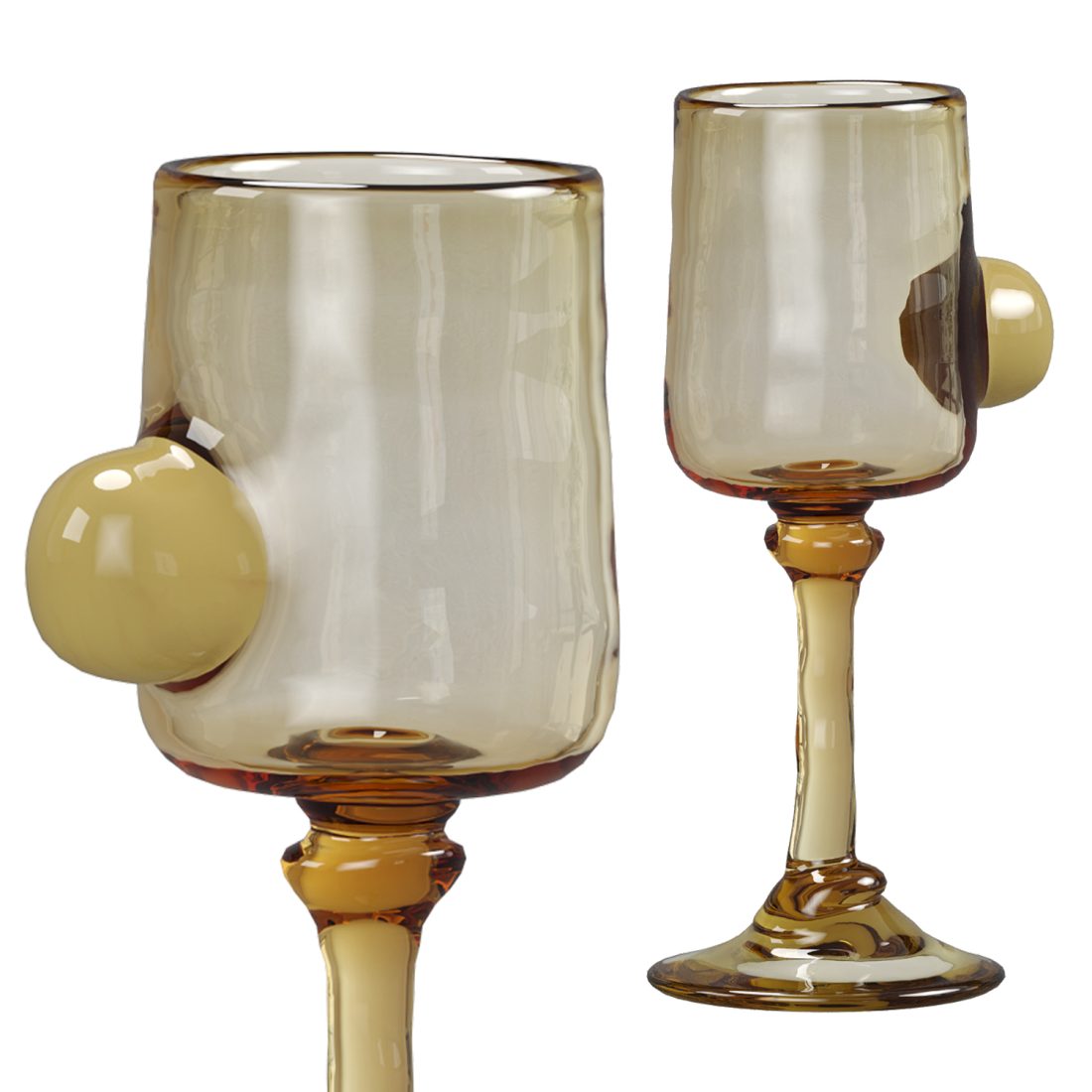 Bubble Pitcher & Goblets By Sticky Glass 3D Model for Corona | CGMood