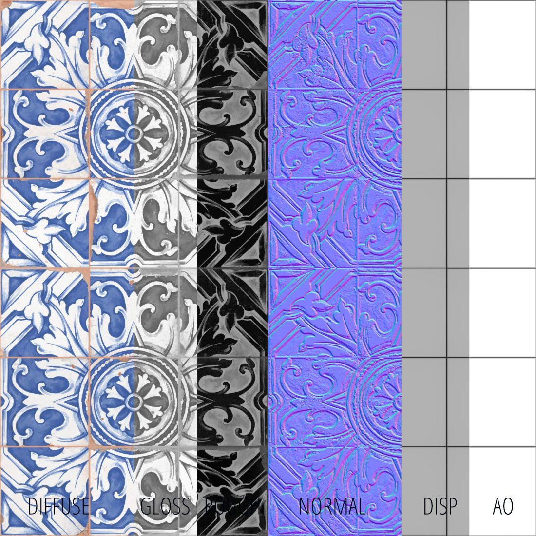 Ceramic Tile Minori37768 Ceramic Tile - 3D Model for VRay, Corona, VRay