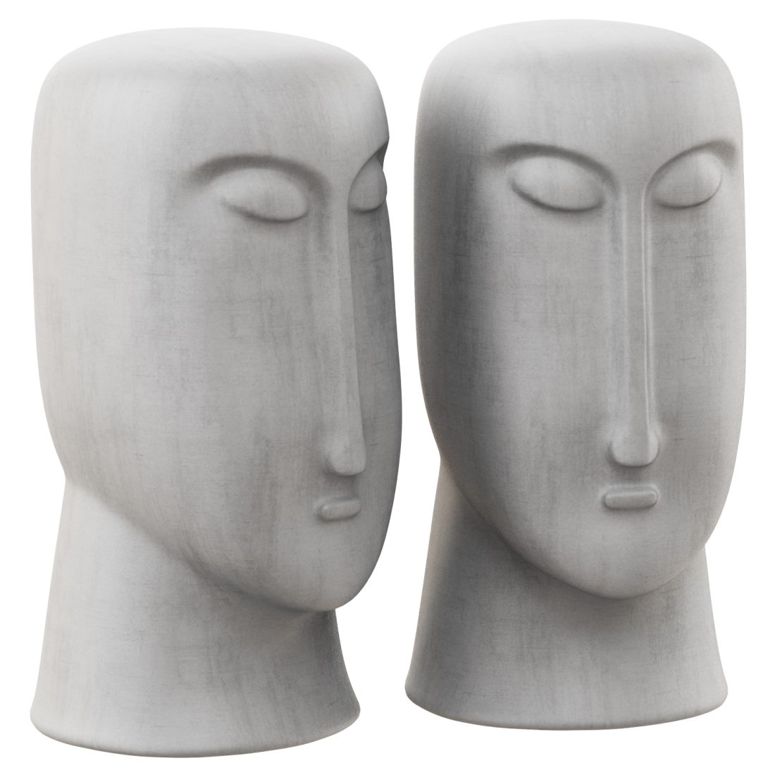 Sculpture Abstract Face - 3D Model for VRay