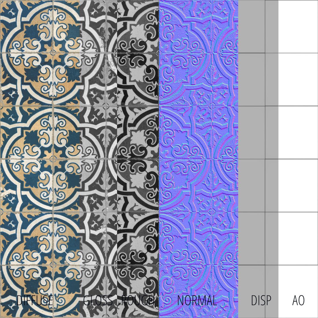 Ceramic Tile Fs238314 4k Pbr Seamless - 3D Model for VRay, Corona, VRay