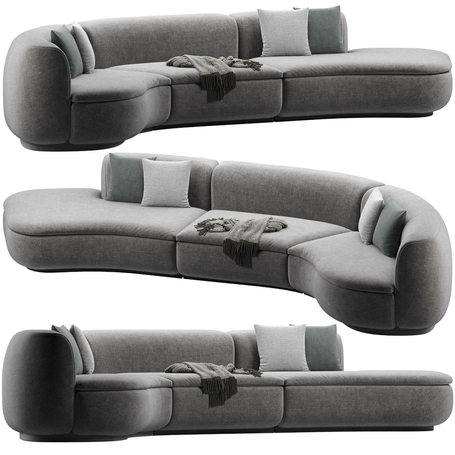 Baxter Piaf Sofa - 3D Model for Corona