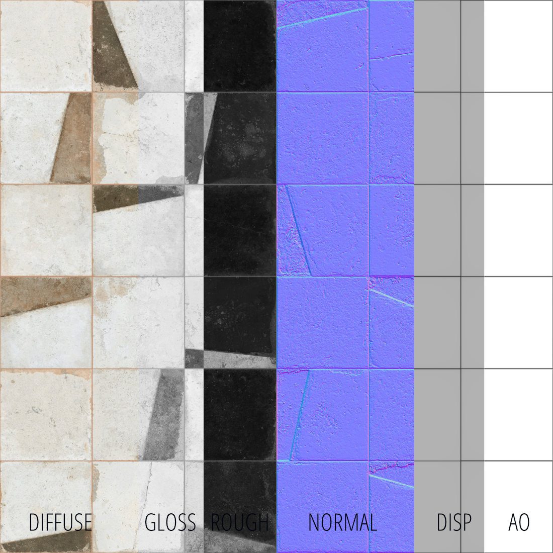 Ceramic Tile Sabi38185 4k Pbr Seamless Texture / PBR Material | CGMood