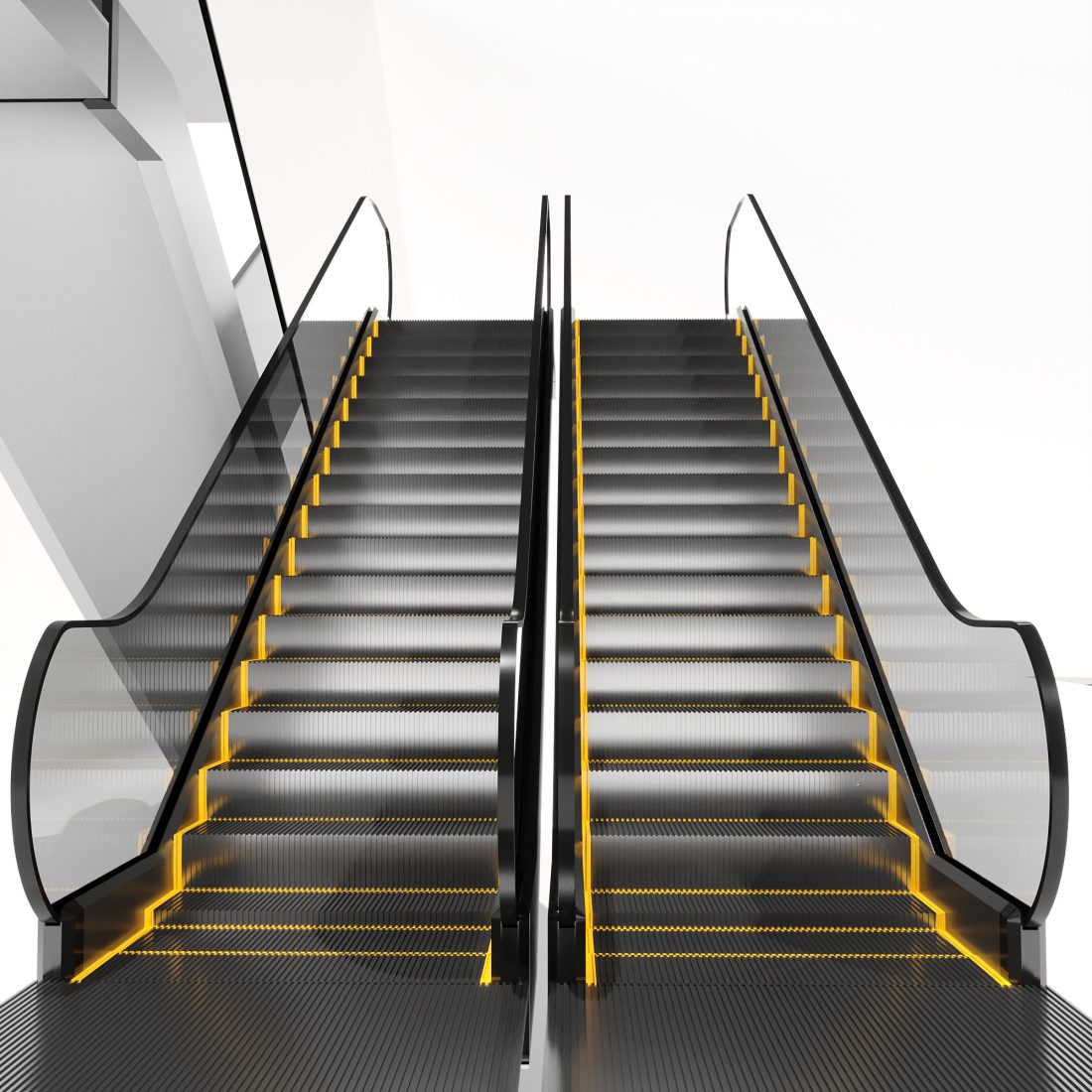 Escalator No57 - 3D Model for VRay, Corona