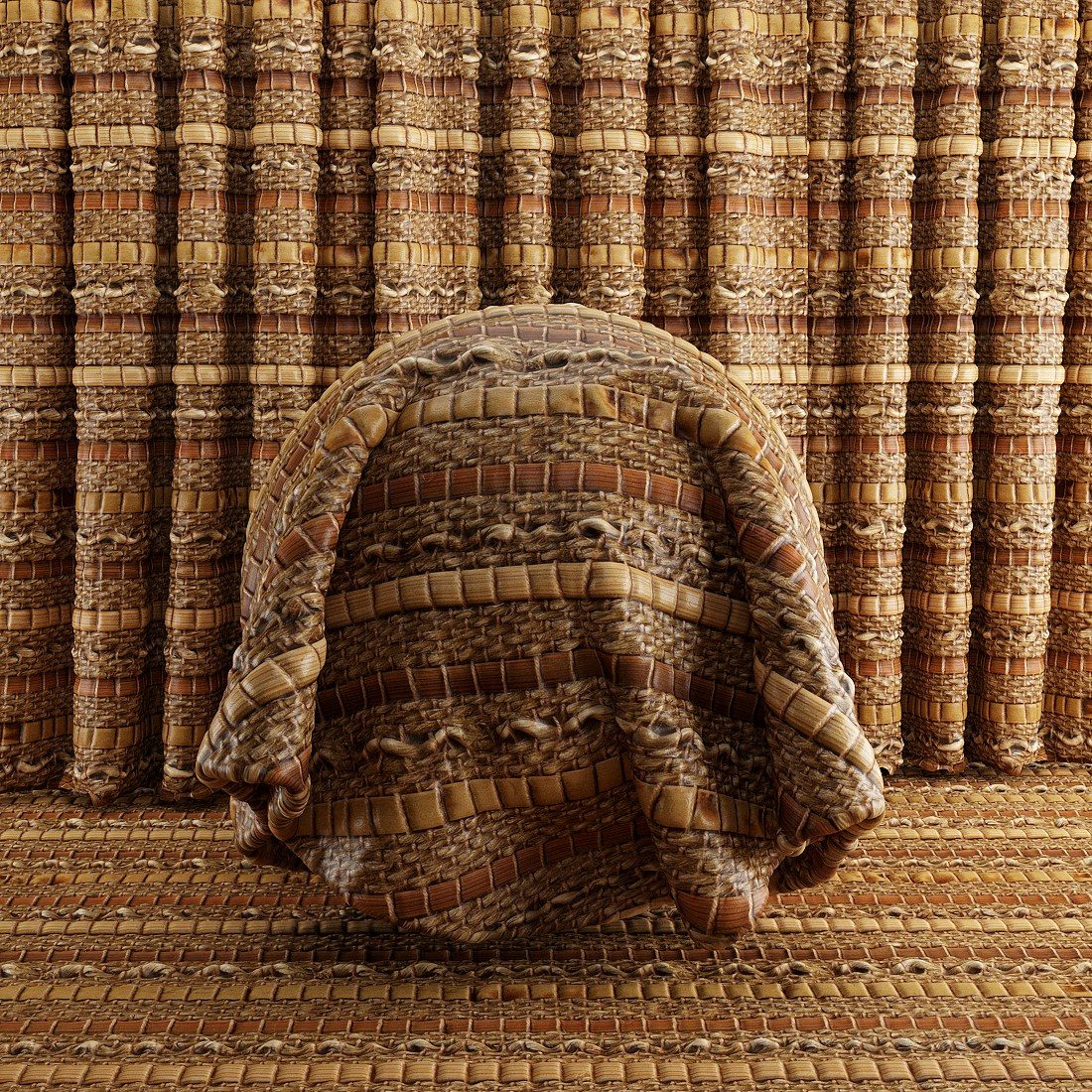 Handmade Rattan BF01 4k Pbr Seamless Material - 3D Model for VRay ...