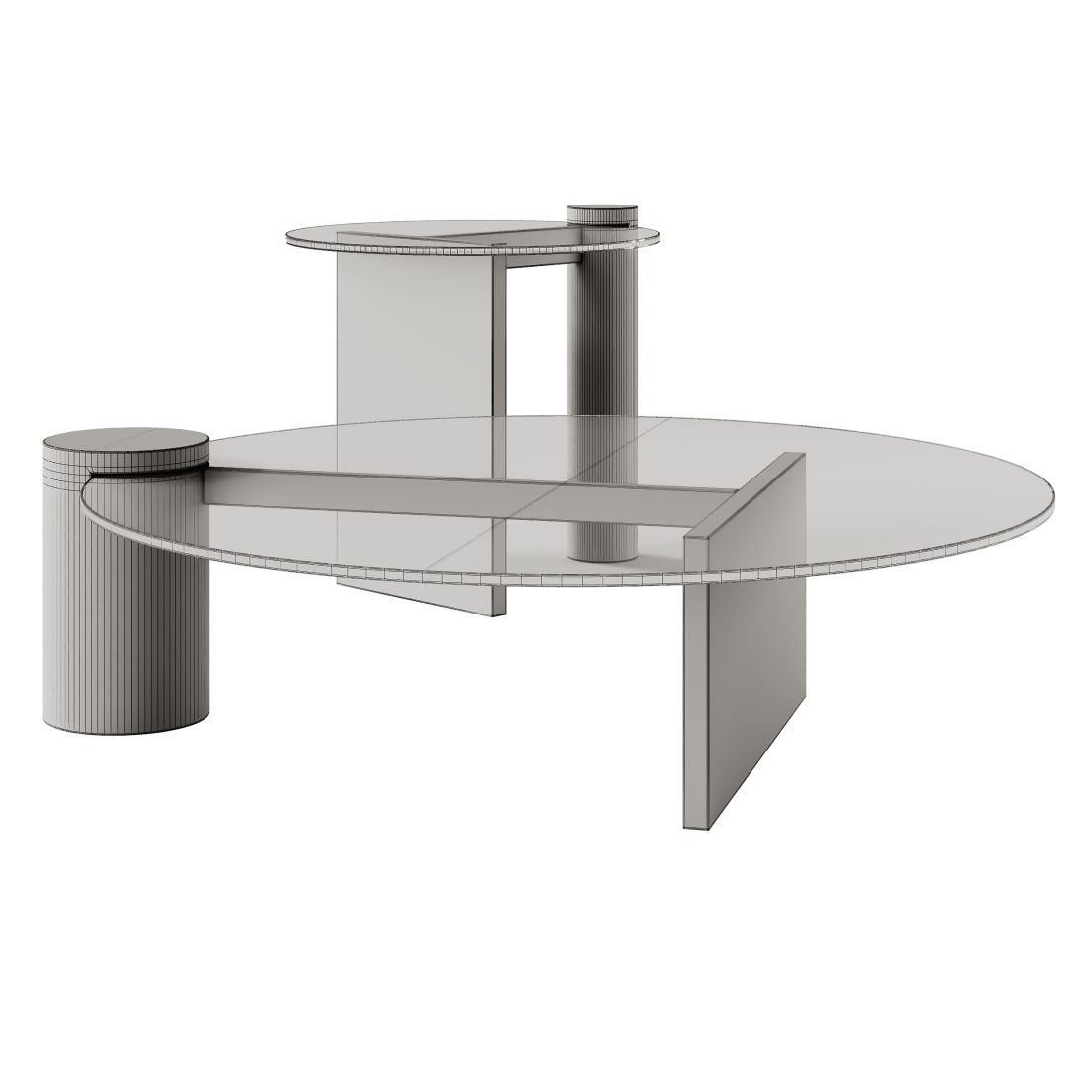 Natuzzi Italia Frost Coffee Tables 3D Model for Corona | CGMood