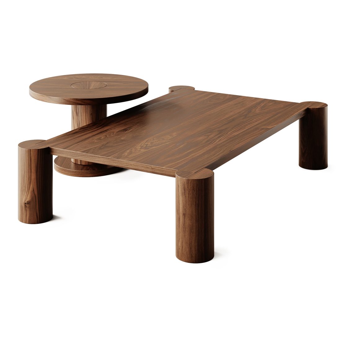 Tempio Coffee Tables By Natuzzi Italia - 3D Model for Corona