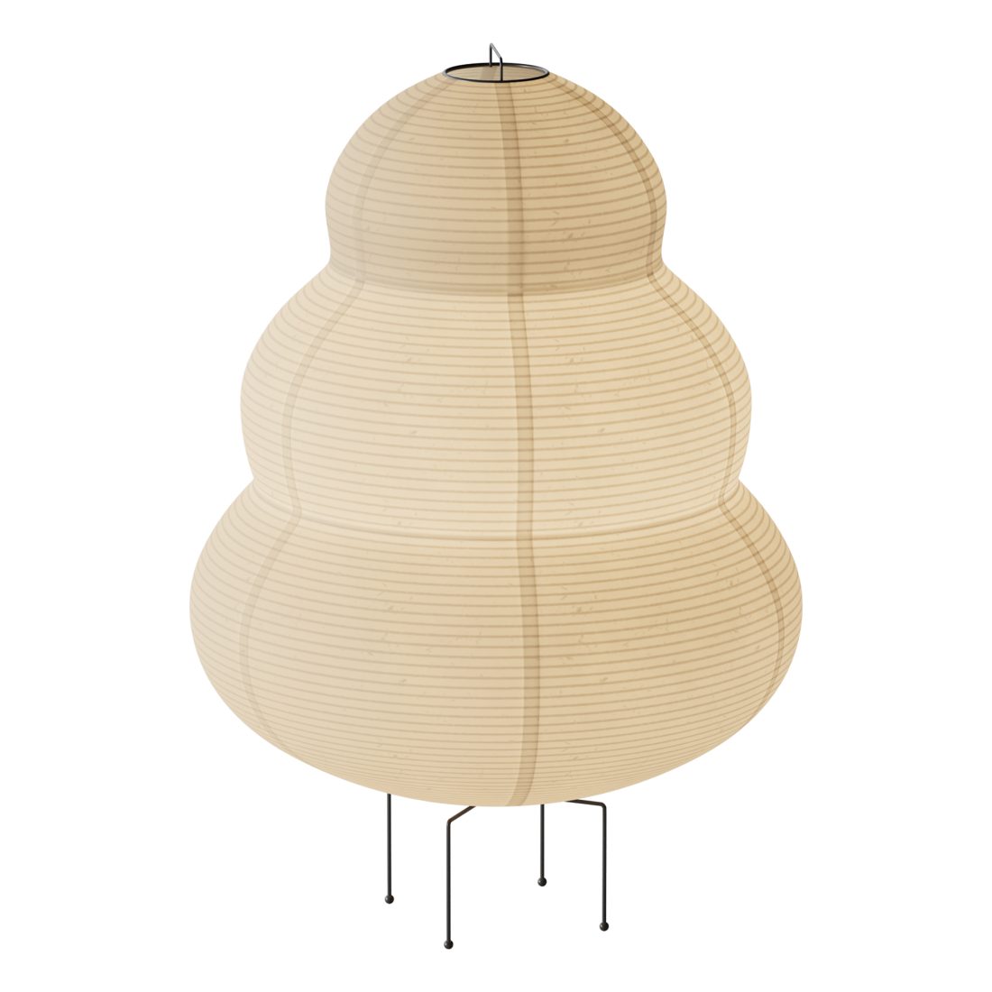 Japanese Paper Floor Lamp - 3D Model for Corona