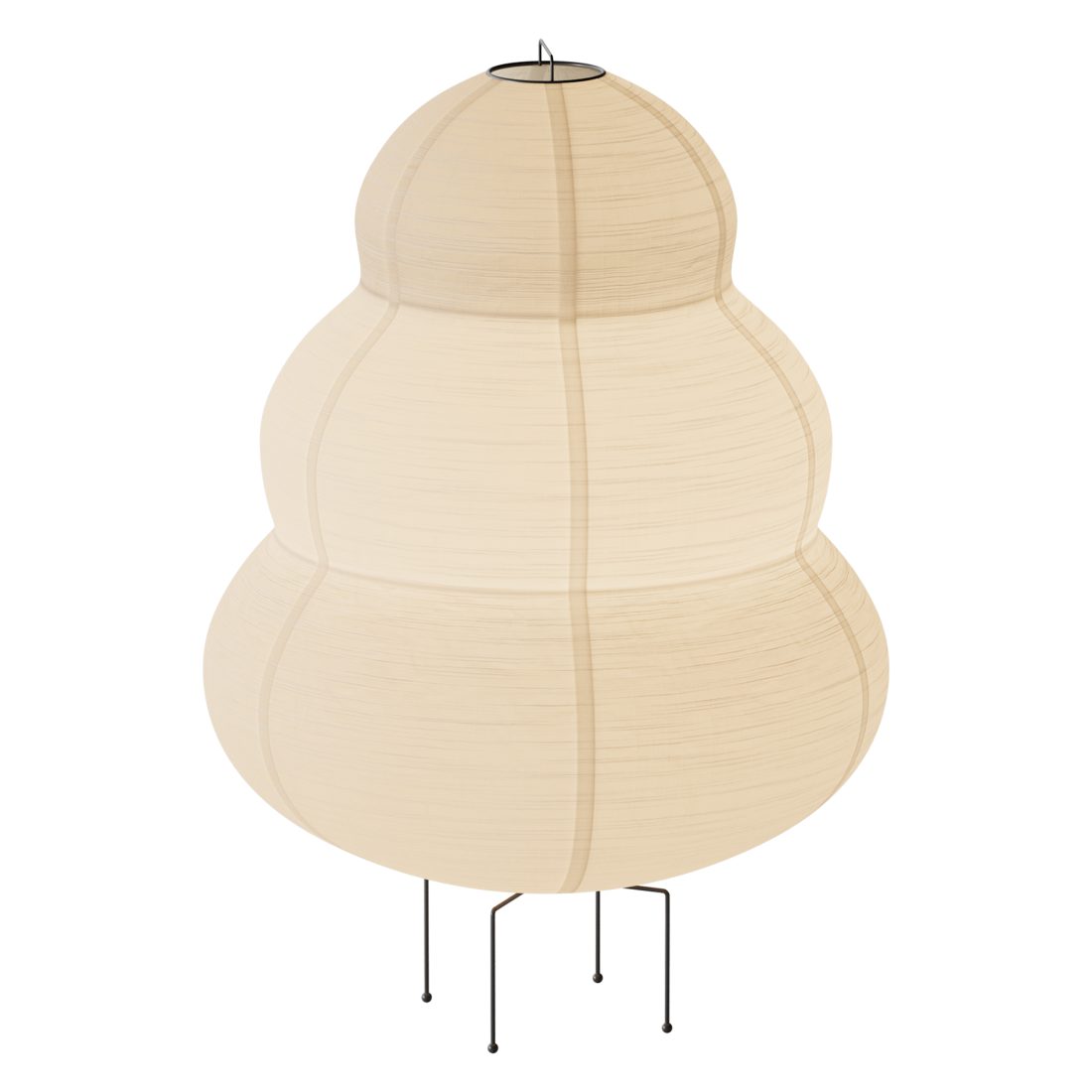 Japanese Paper Floor Lamp - 3D Model for Corona