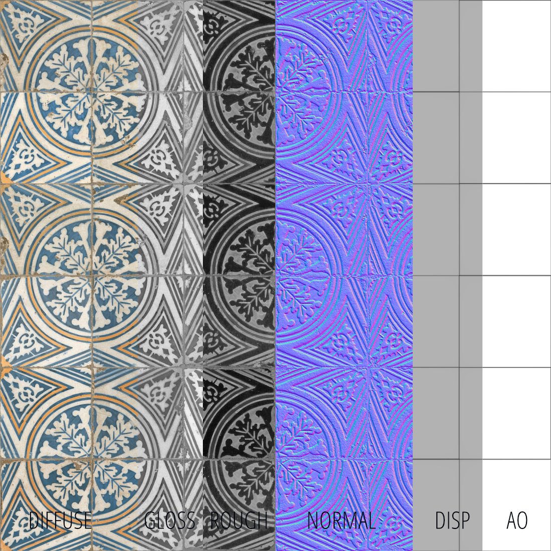 Ceramic Tile Fs138085 4k Pbr Seamless - 3D Model for VRay, Corona, VRay