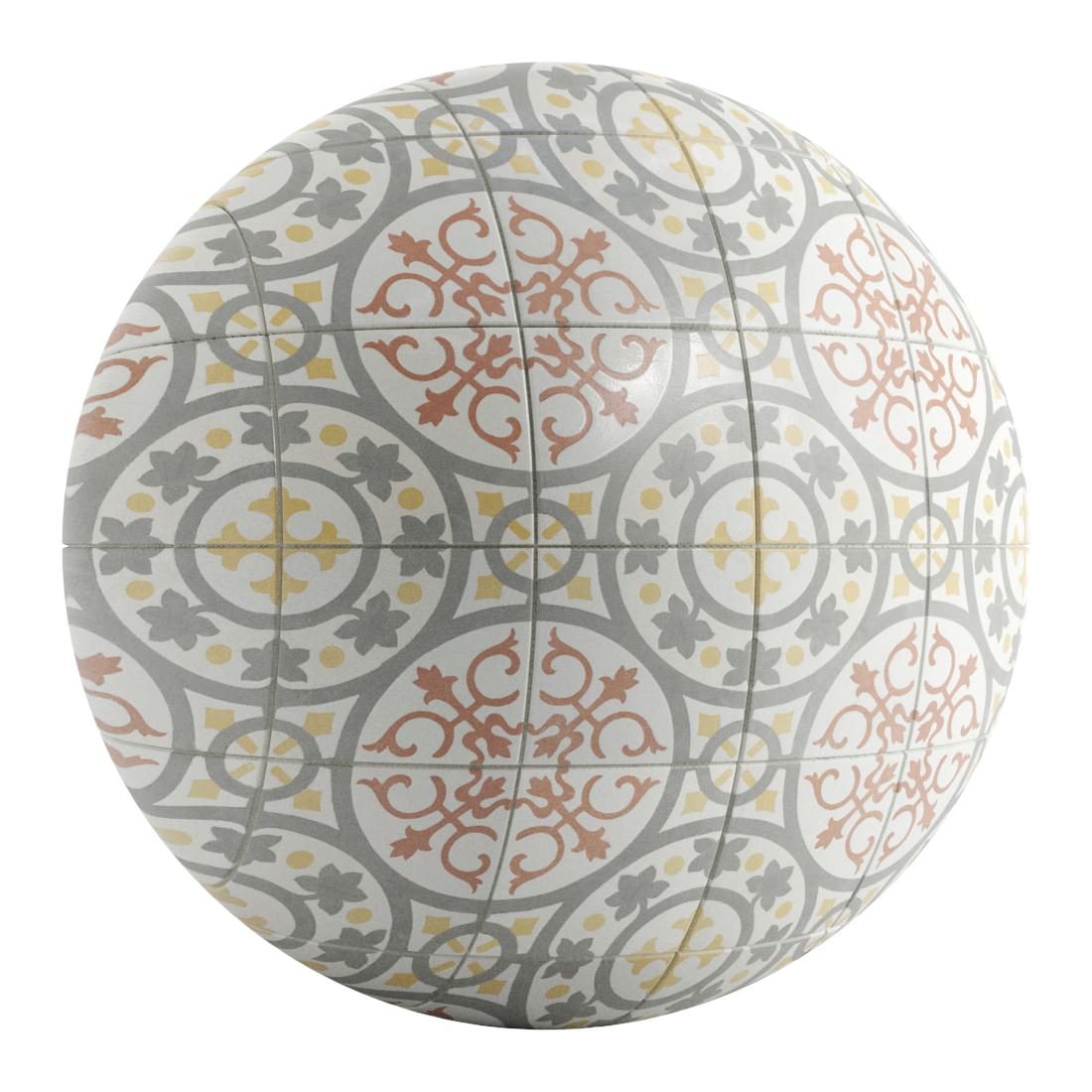 Ceramic Tile PT39479 4k Pbr Seamless - 3D Model for VRay, Corona, VRay