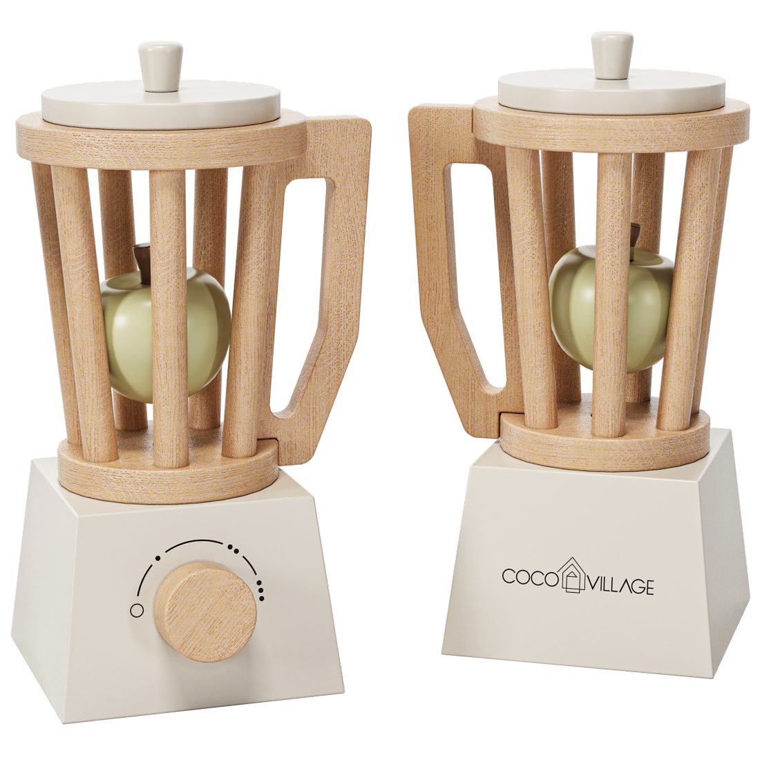 Coco Village Wooden Pretend Play Toys - 3D Model for VRay, Corona