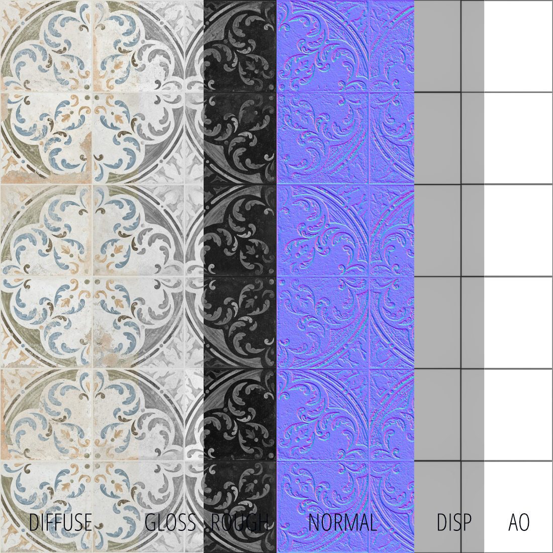 Ceramic Tile PA4538183 4k Pbr Seamless - 3D Model for VRay, Corona, VRay