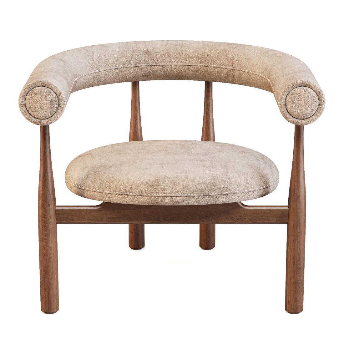New Works: Bukowski - Lounge Chair - 3D Model for Corona