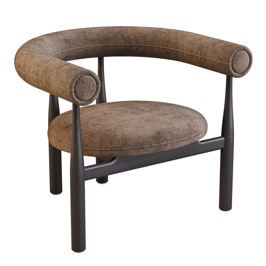 New Works: Bukowski - Lounge Chair - 3D Model for Corona