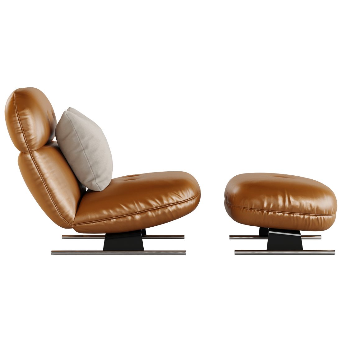 Armchair Libra By Minotti - 3D Model for Corona