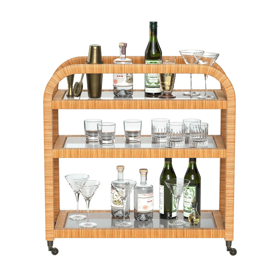 Four Hands Dory Bar Cart 3D Model for Corona | CGMood